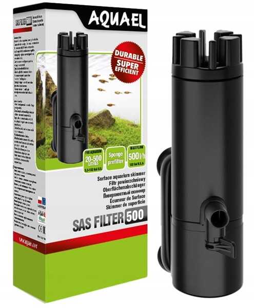 Aquael Filter Sas 500 Skimmer Yüzey Emici Filtre İç Filtreler Aquael